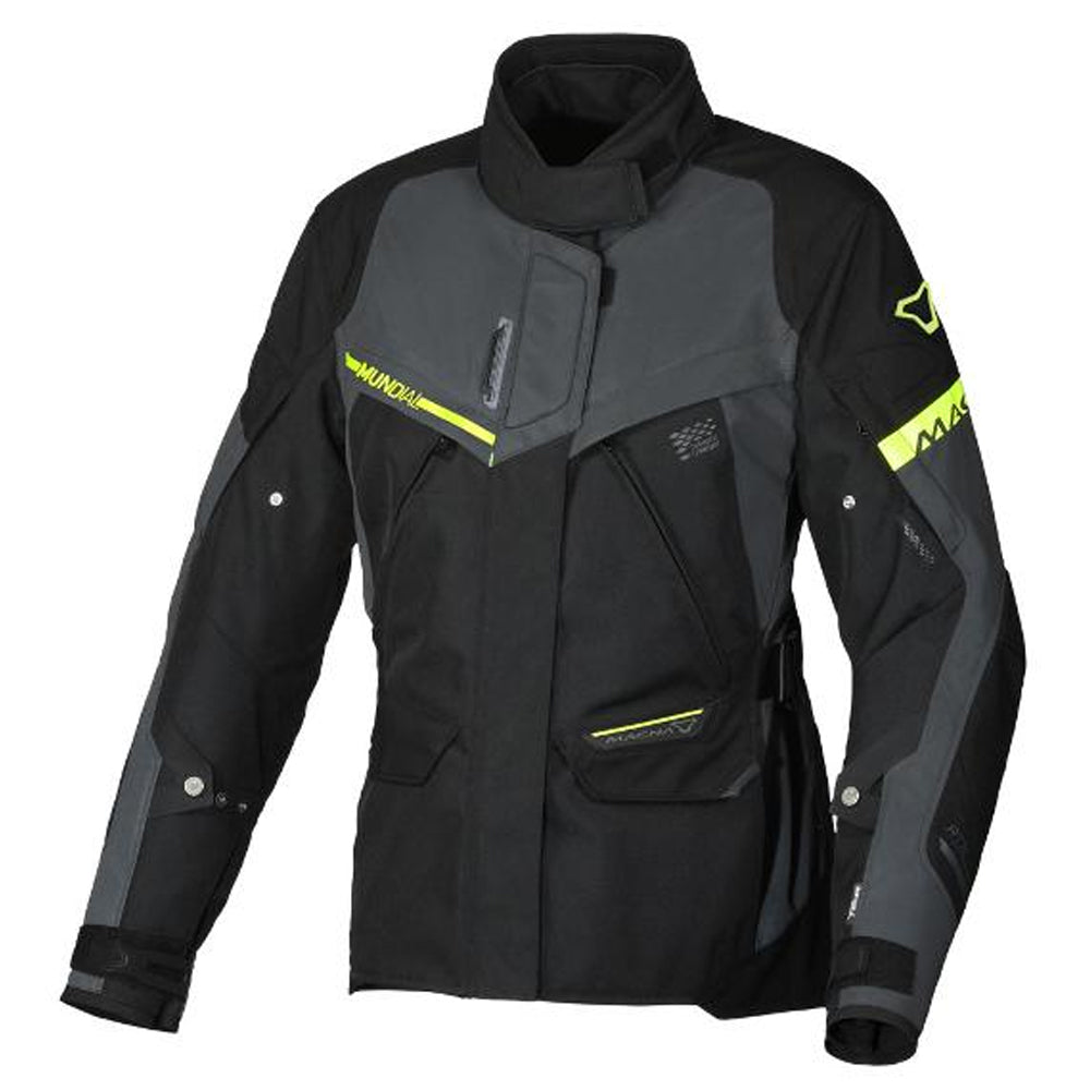 MACNA Motorcycle Jacket Mundial Detachable Night Eye/Black