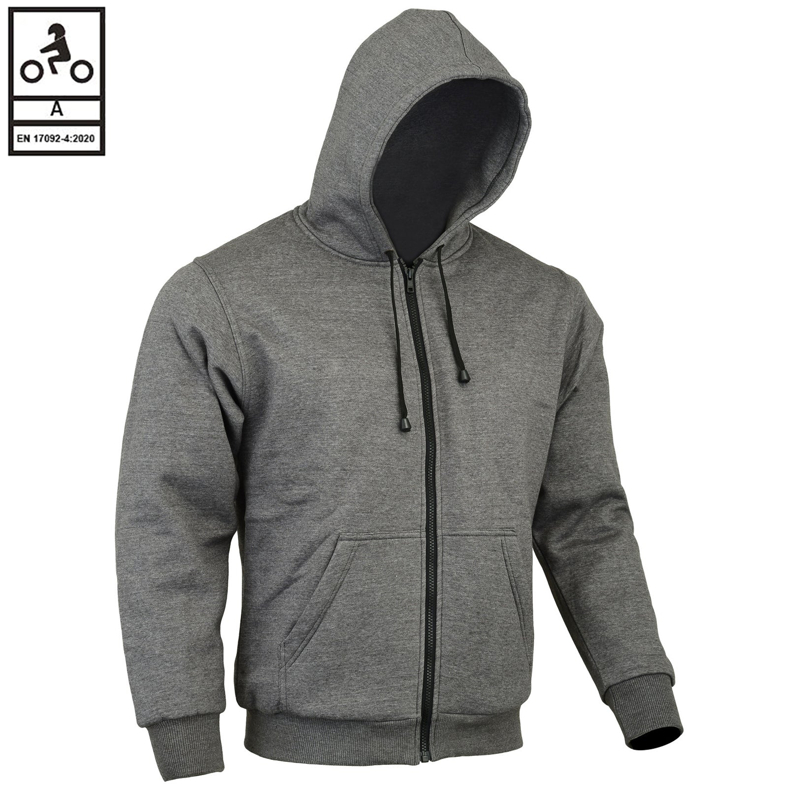 BGA Alpha Protective Motorcycle Hoodie - Grey